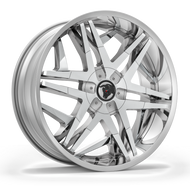 Diablo® Turbine Wheels Rims | Black Machined Chrome | Free Shipping!